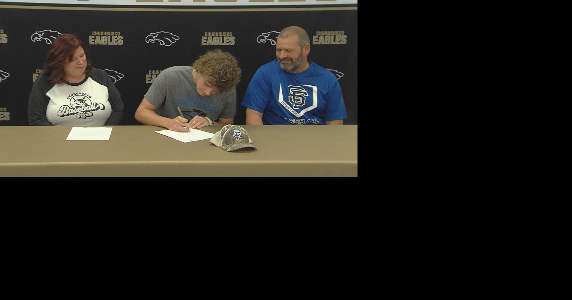 Busco's Blessing signs with Saint Francis baseball | High School | wfft.com