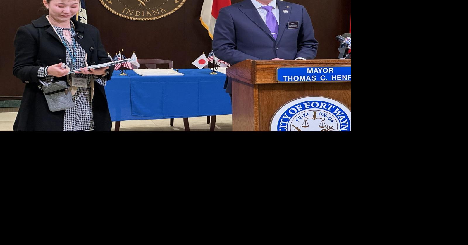 Mayor Tom Henry hosts Mayor of sister city Takaoka and dignitaries to ...