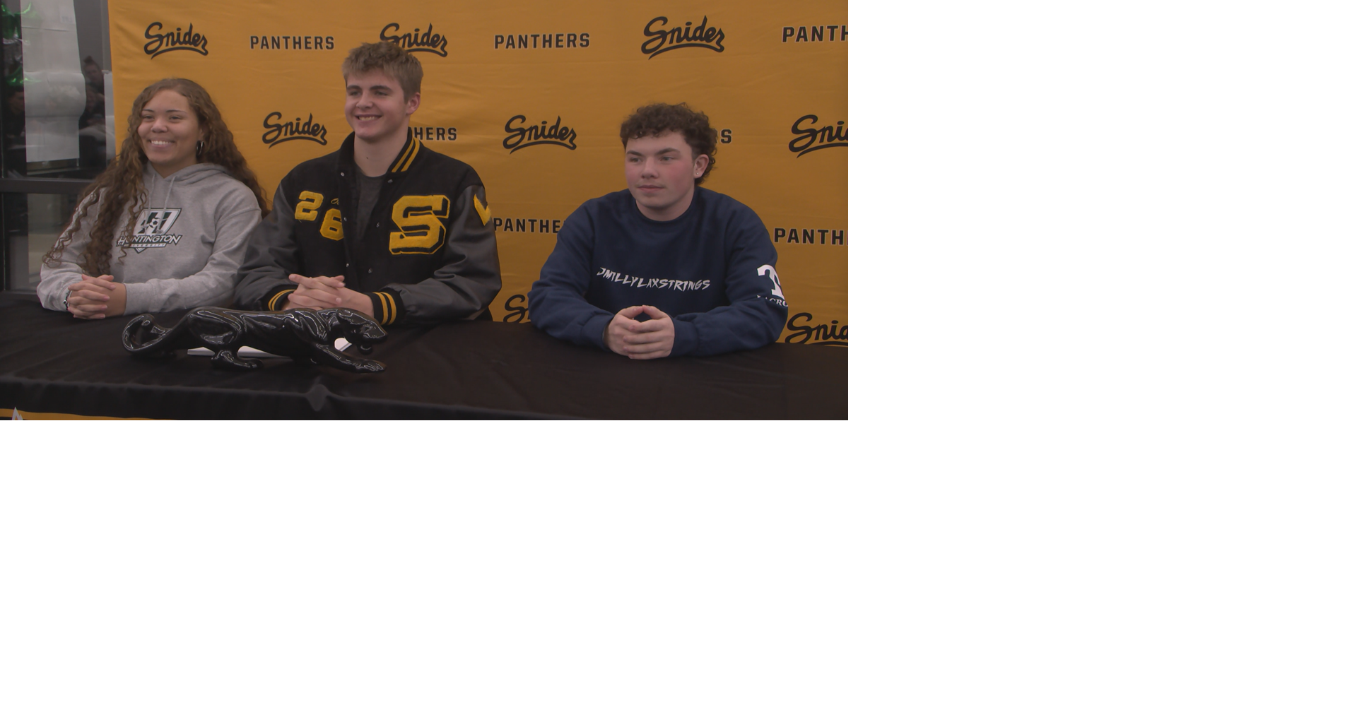 Trio of Snider Panthers sign with future colleges | Sports | wfft.com