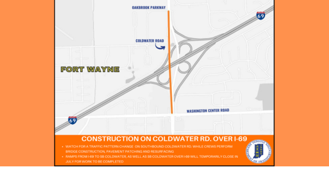 Coldwater Road construction to resume | News | wfft.com