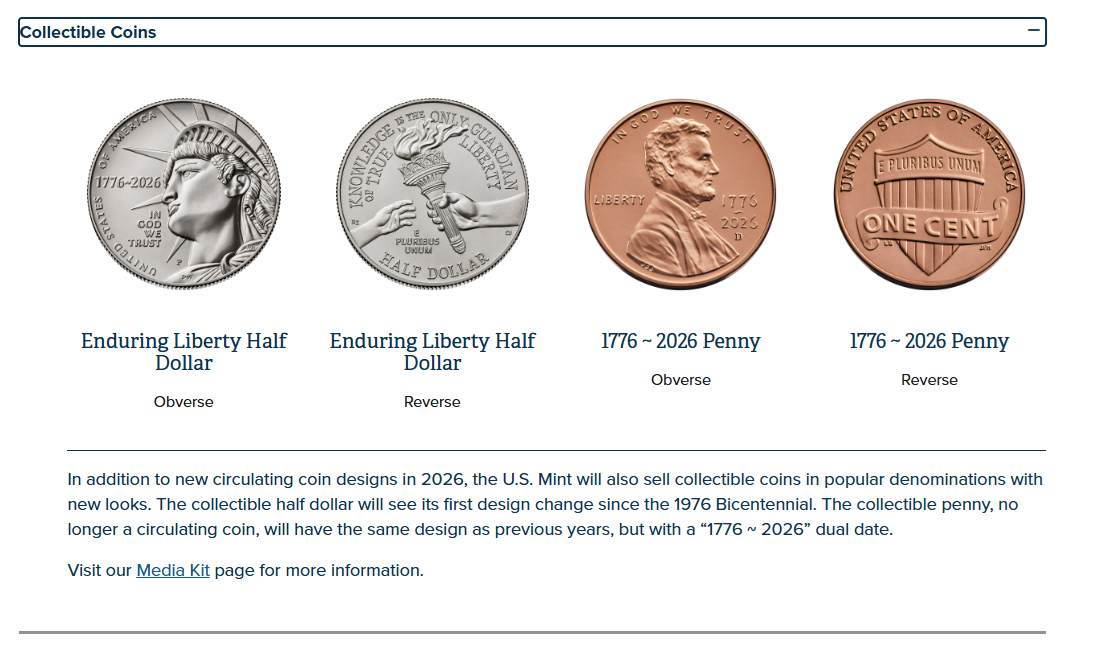 2026: U.S. Mint general circulation goes penny-less for the first time ...