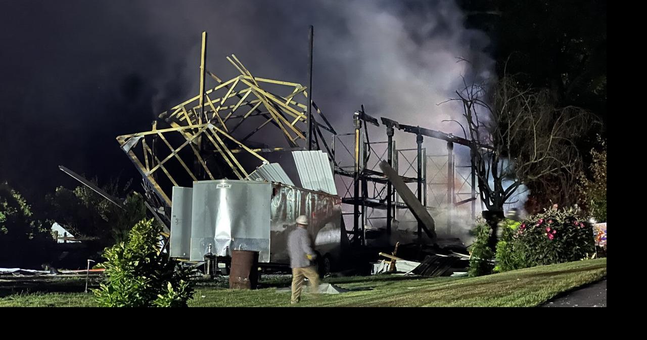 Raging fire destroys pole barn in North Whitehall | Lehigh Valley ...