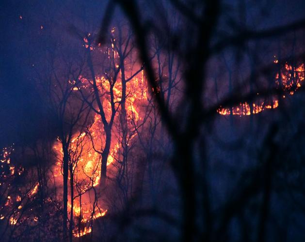 'Spread up the mountain': Multiple fire departments called in to battle ...