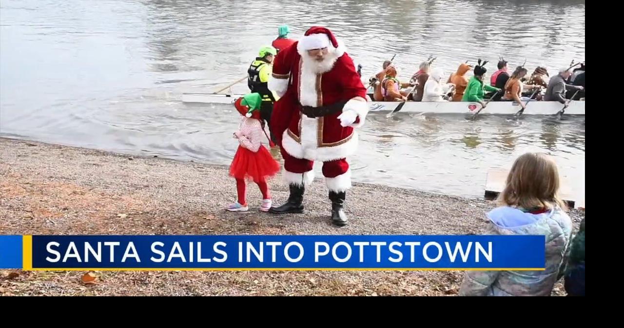 Santa sails into Pottstown on dragon boat | Southeastern Pennsylvania | wfmz.com
