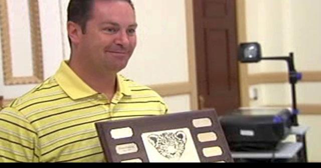 School presents volunteer award to Troy Hein | News | wfmz.com