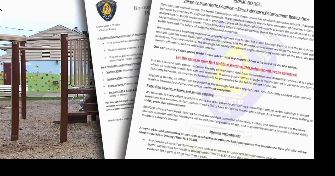 North Catasauqua police enforce zero tolerance on dangerous bike stunts, vandalism, as kids ...
