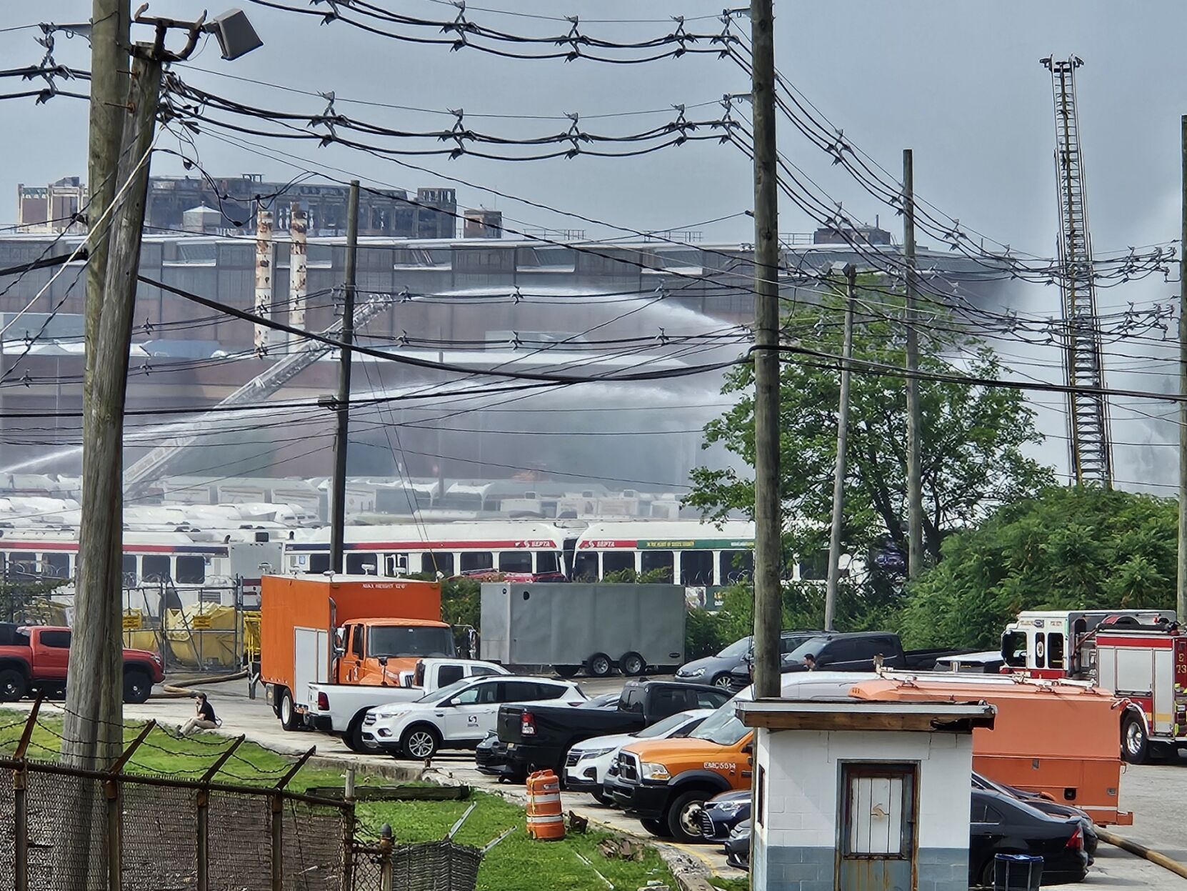 Three-alarm fire destroys multiple SEPTA buses at Philly storage yard ...