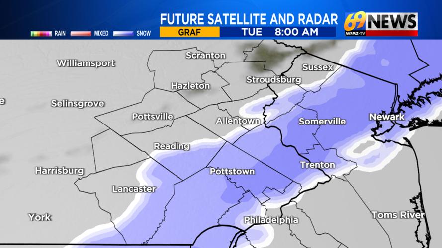 Quick shot of snow Tuesday morning brings up to 1" of snow just before ...