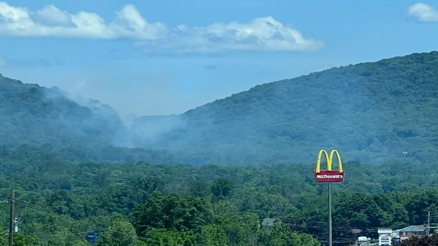 Crews monitor brush fire on mountain near Wind Gap; officials look into ...