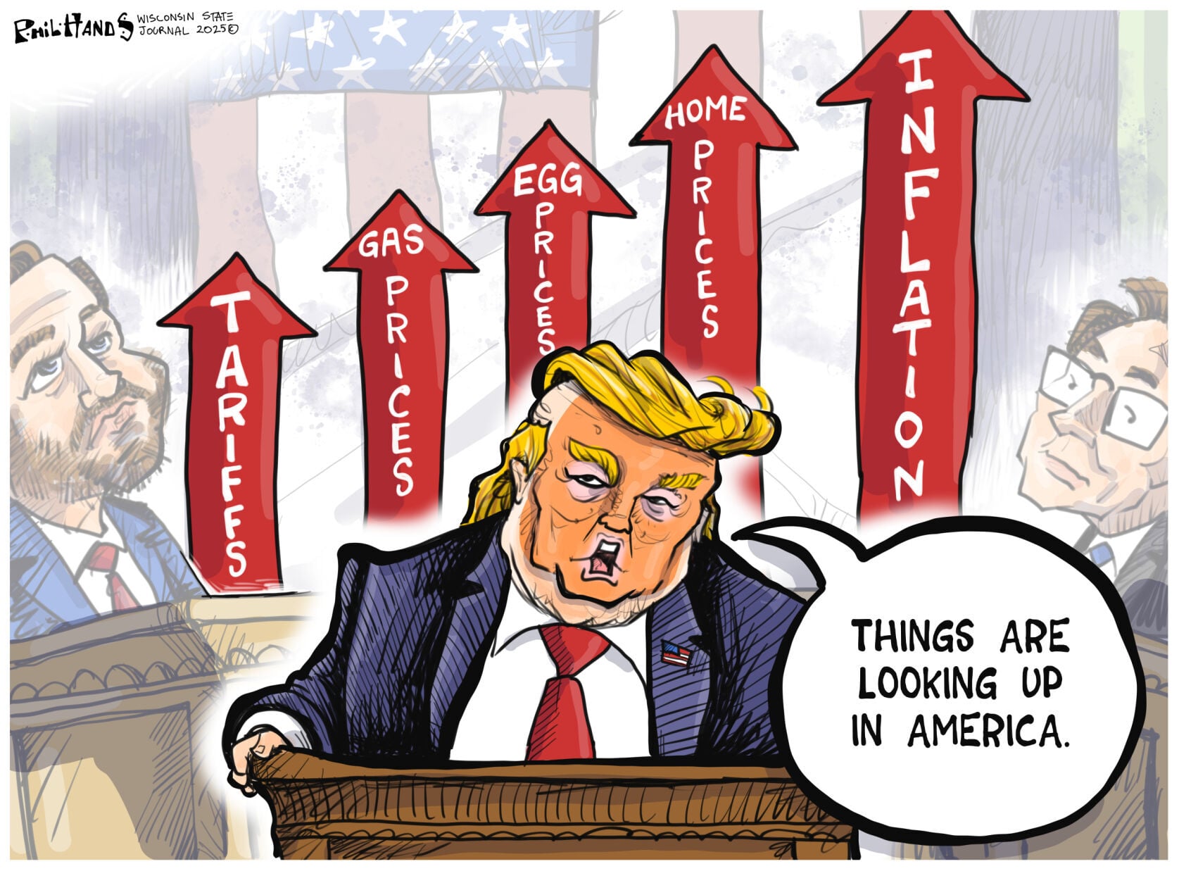 12 political cartoons speak to President Donald Trump's speech ...