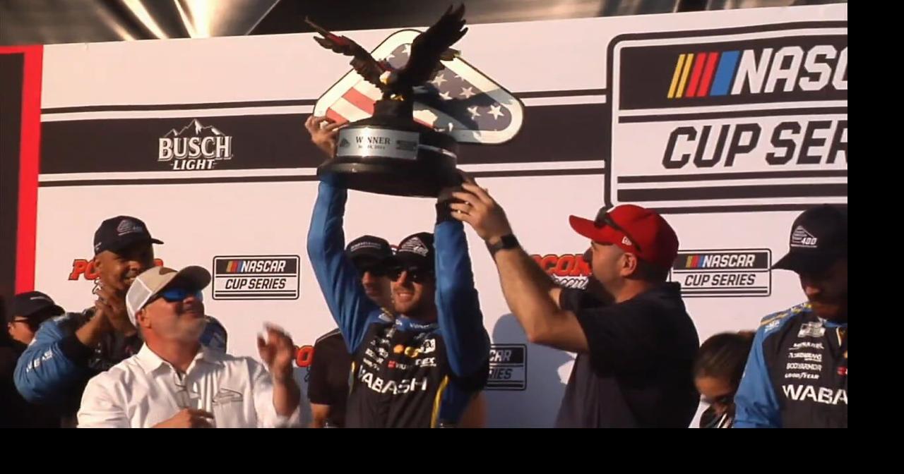 Ryan Blaney takes checkered flag at Pocono Raceway for 2nd NASCAR win ...