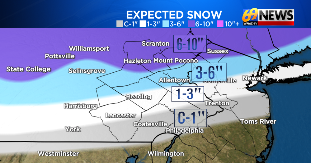 69 News snowfall map, 2/10/24 | | wfmz.com