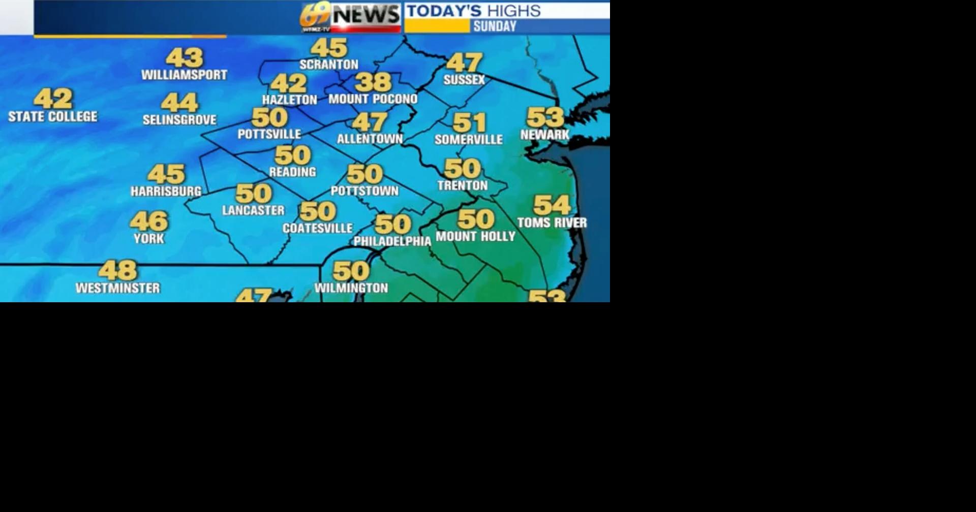 Cloudy and mild with a passing shower Sunday and Monday | Weather ...