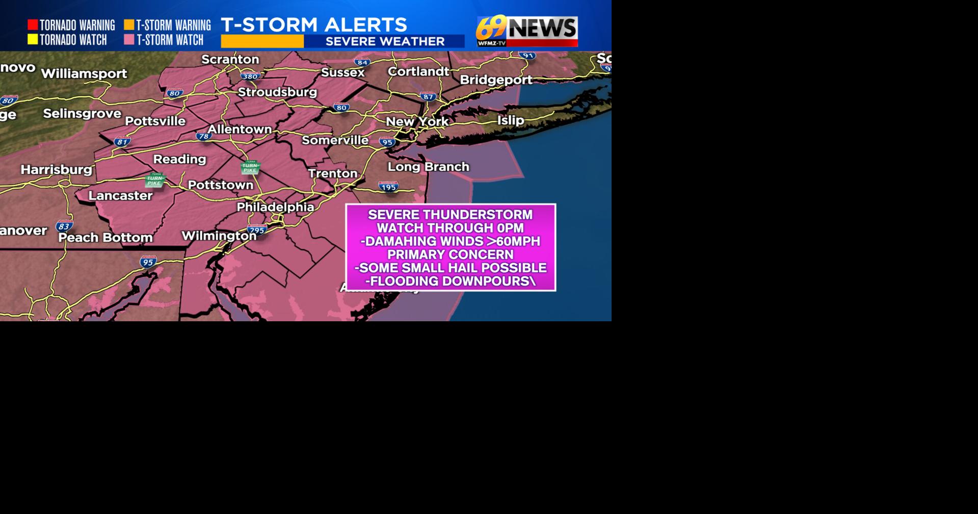 Severe Thunderstorm Watch through 9 p.m. Thursday, strong thunderstorms ...