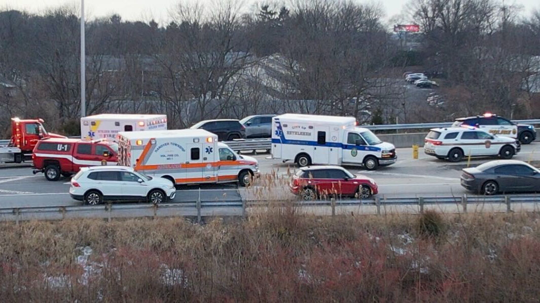 Three taken to hospital after three-car accident on Route 378 ...
