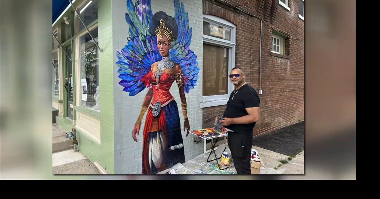Internationally acclaimed artist paints murals in Allentown aimed at ...