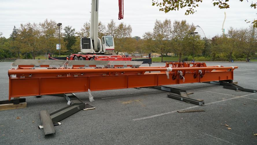 1st pieces of steel for new Iron Menace coaster arrive at Dorney Park ...