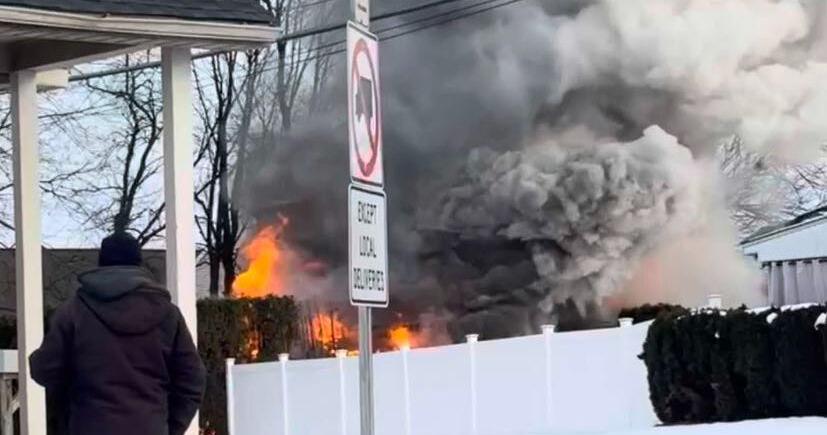 Garage fire at Northampton County neighborhood | Nazareth Area | wfmz.com