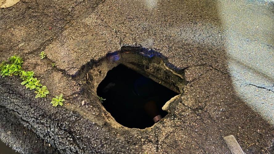 Firefighters rescue person who fell into hole in sidewalk in Mahanoy ...