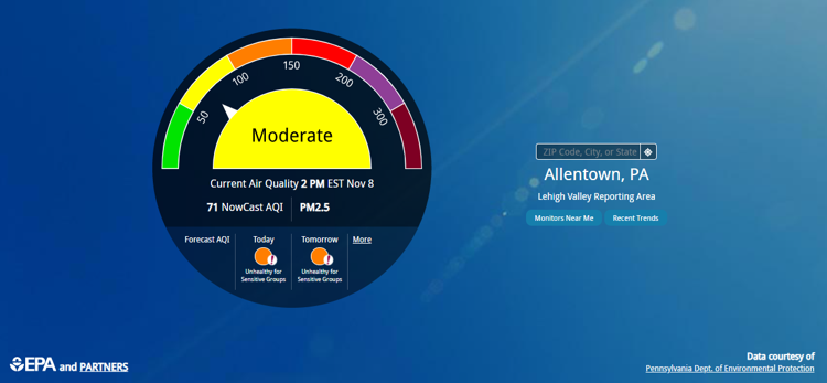 Why is there an air quality alert? | Lehigh Valley Regional News | wfmz.com