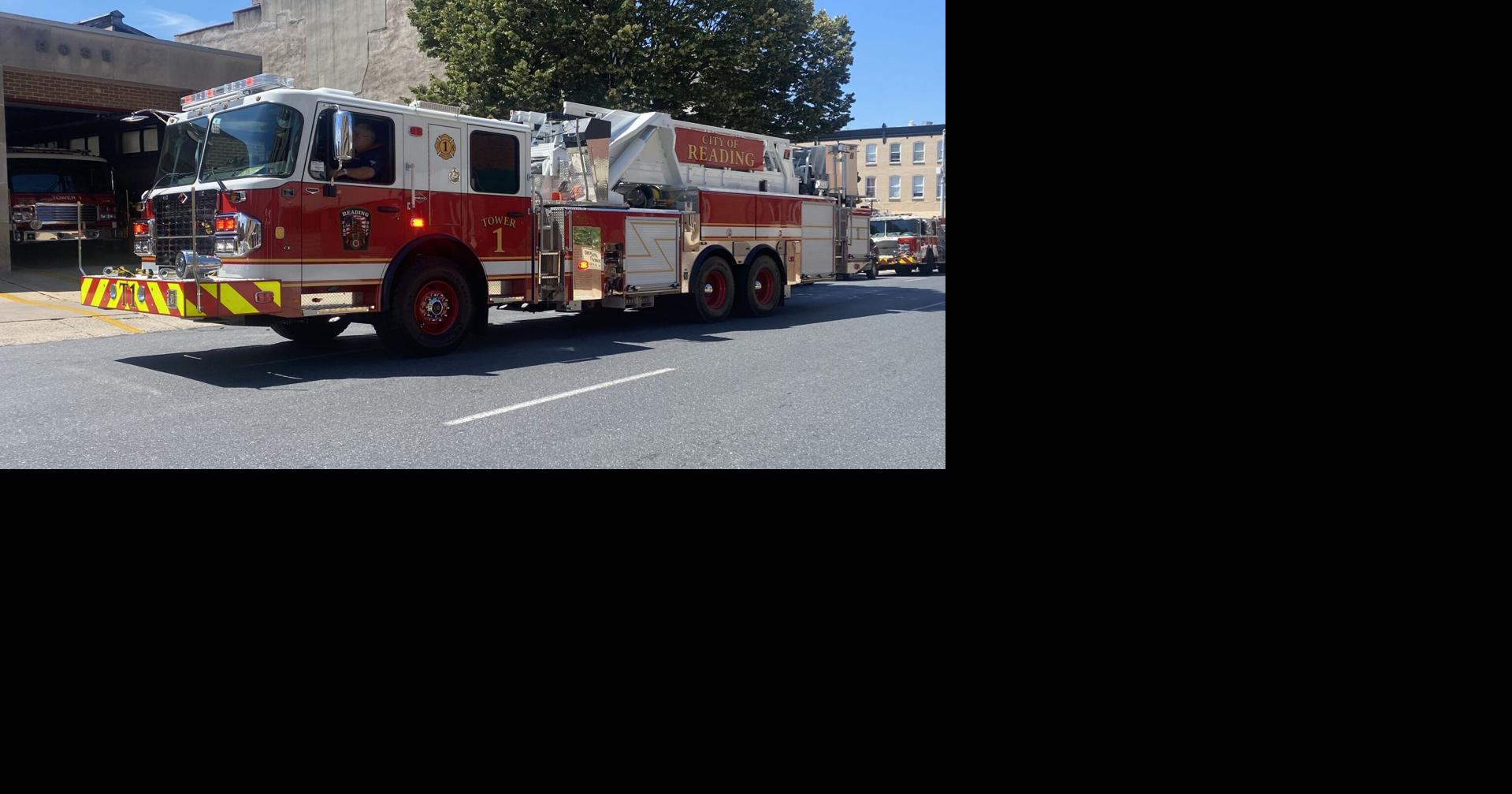 Reading Fire Dept. debuts 93-foot tower ladder truck | Berks Regional ...