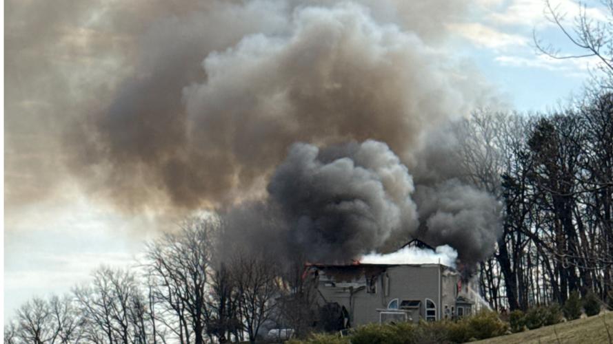 Firefighters struggle with water supply fighting Perry Twp. fire ...