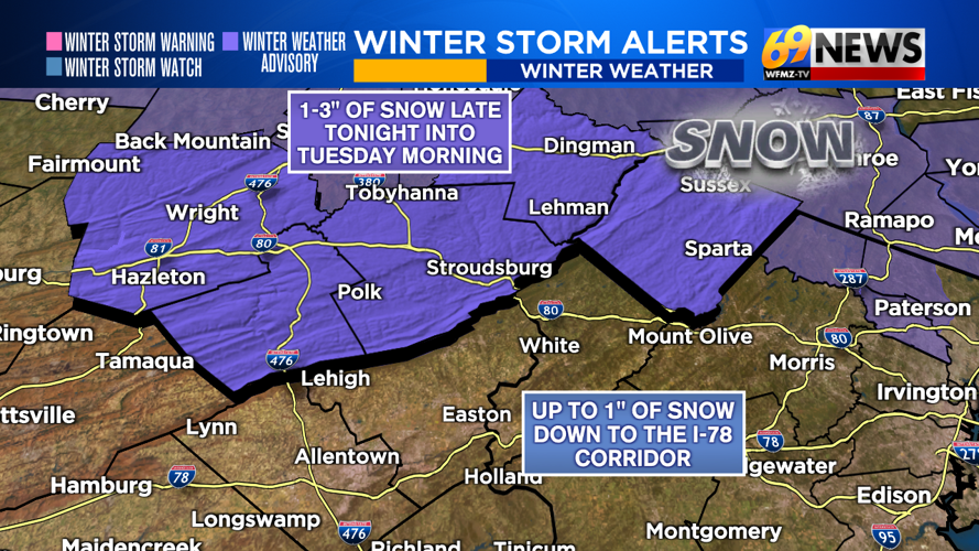 Quick shot of light snow will coincide with the morning commute on ...