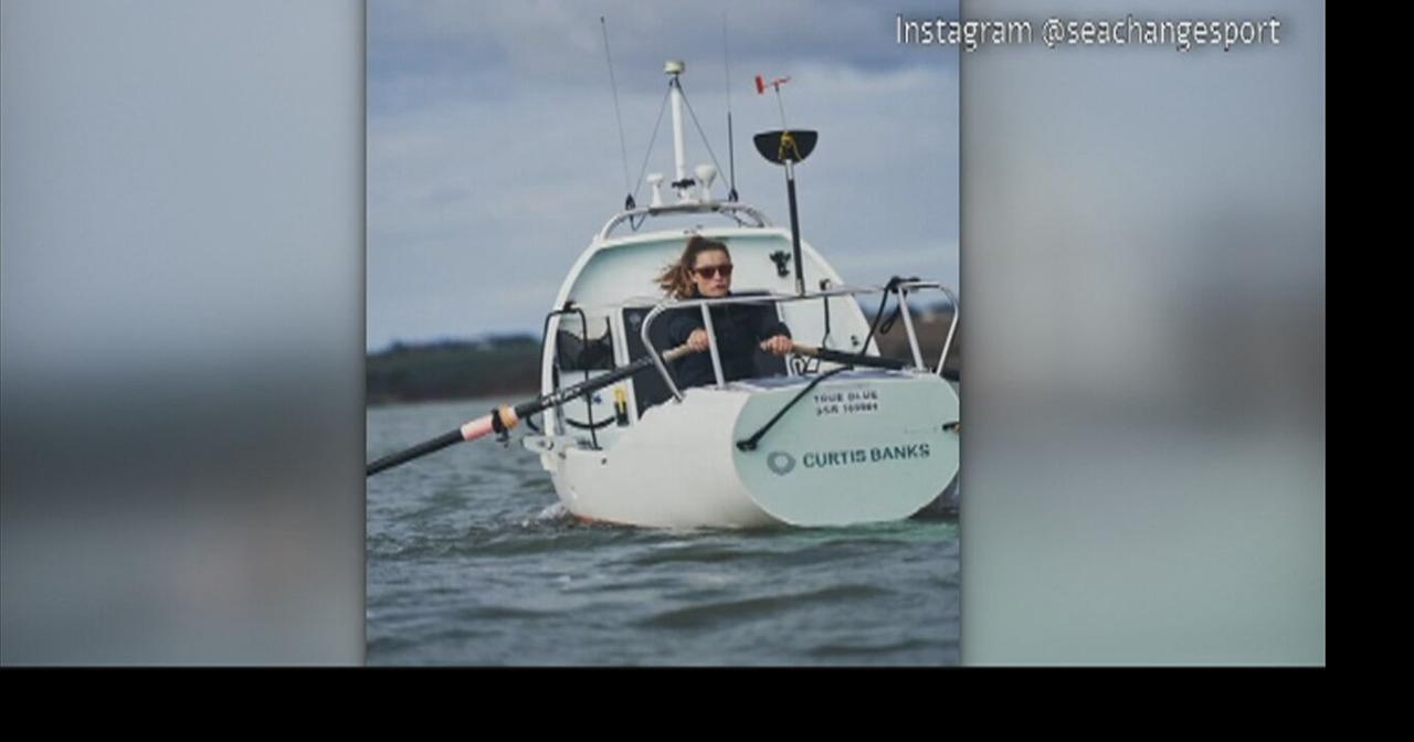 British woman becomes fastest female to solo row across Atlantic Ocean ...