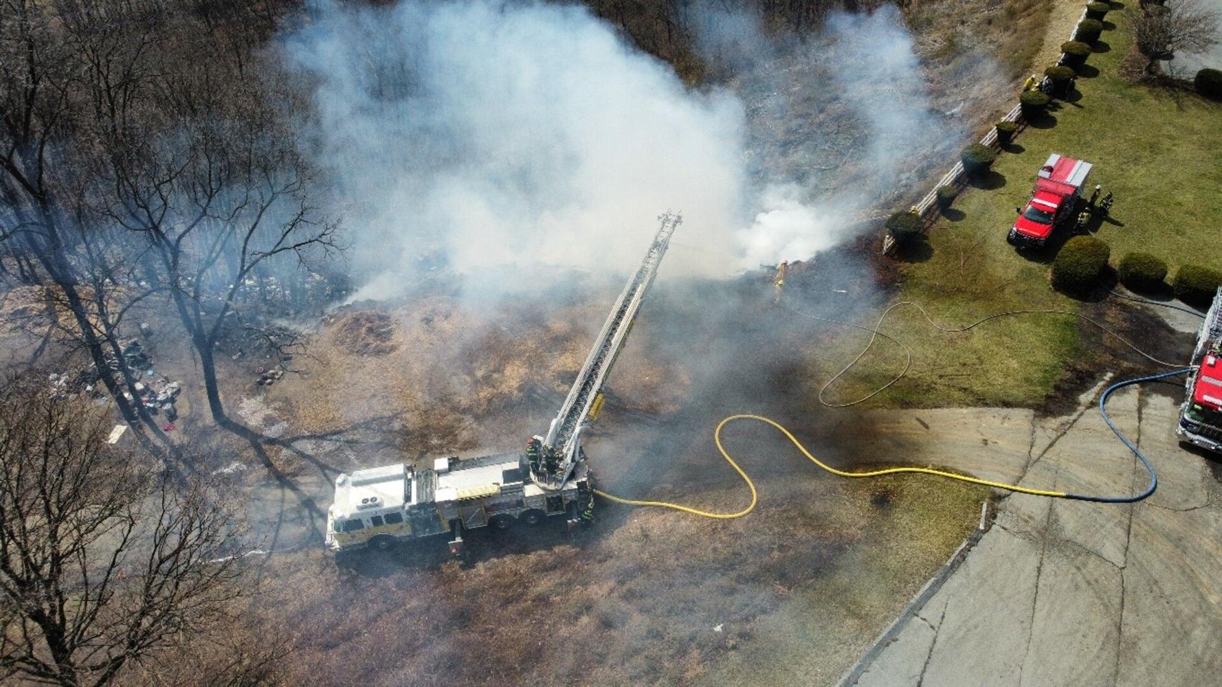Stubborn Lehigh Township mulch fire still burning (UPDATE) | Nazareth ...