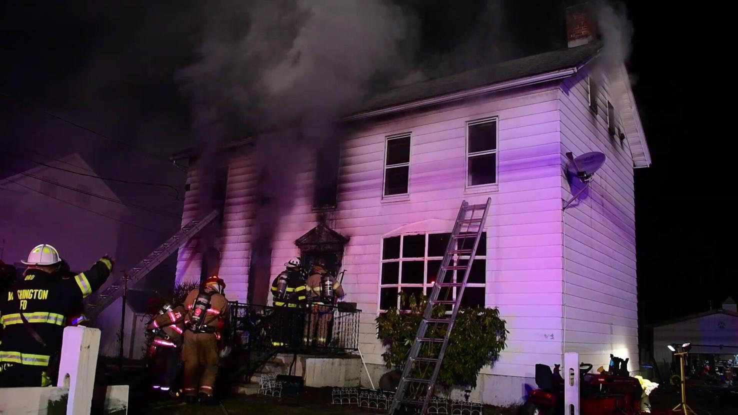 2 flown from scene of house fire in Warren County | Regional | wfmz.com