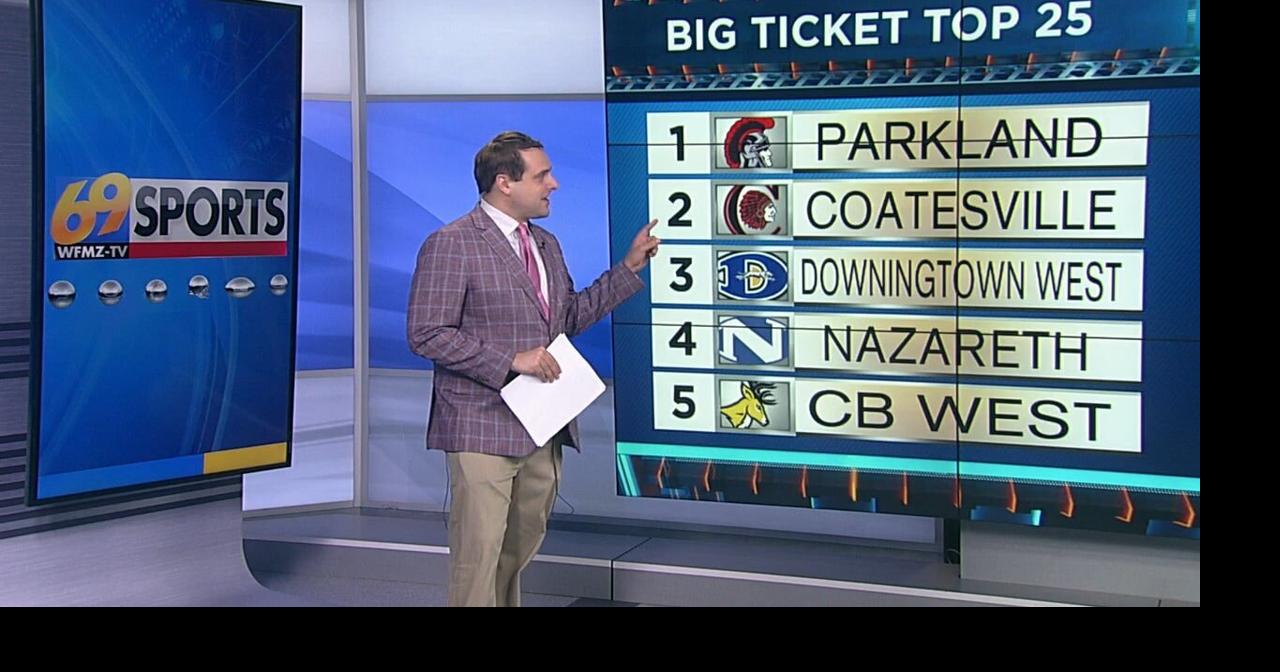 Big Ticket Top 25 poll for September 4, 2023 | Sports | wfmz.com