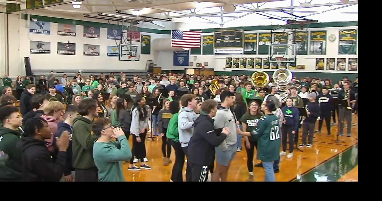 'Fly, Eagles, Fly': Emmaus HS holds pep rally to cheer on alum Kyzir ...