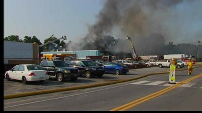 Explosions, fire rage at truck Morgan Corporation in Caernarvon ...