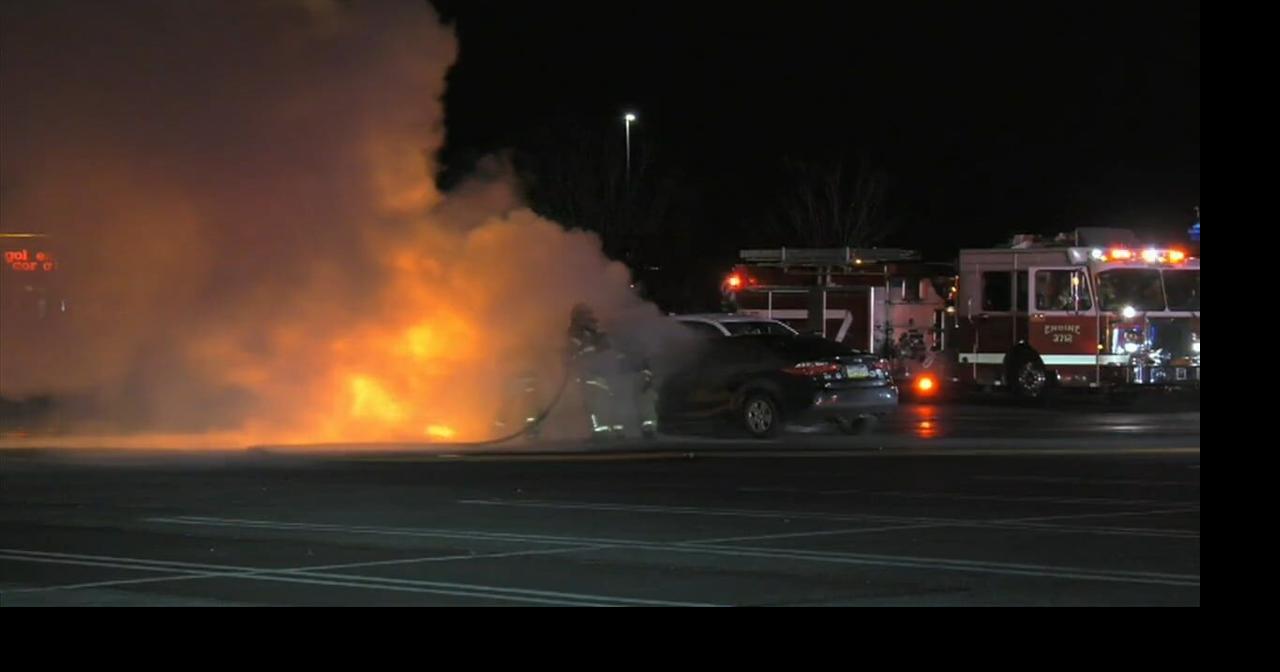 Flames engulf car outside Lehigh Valley Mall | Allentown Area | wfmz.com