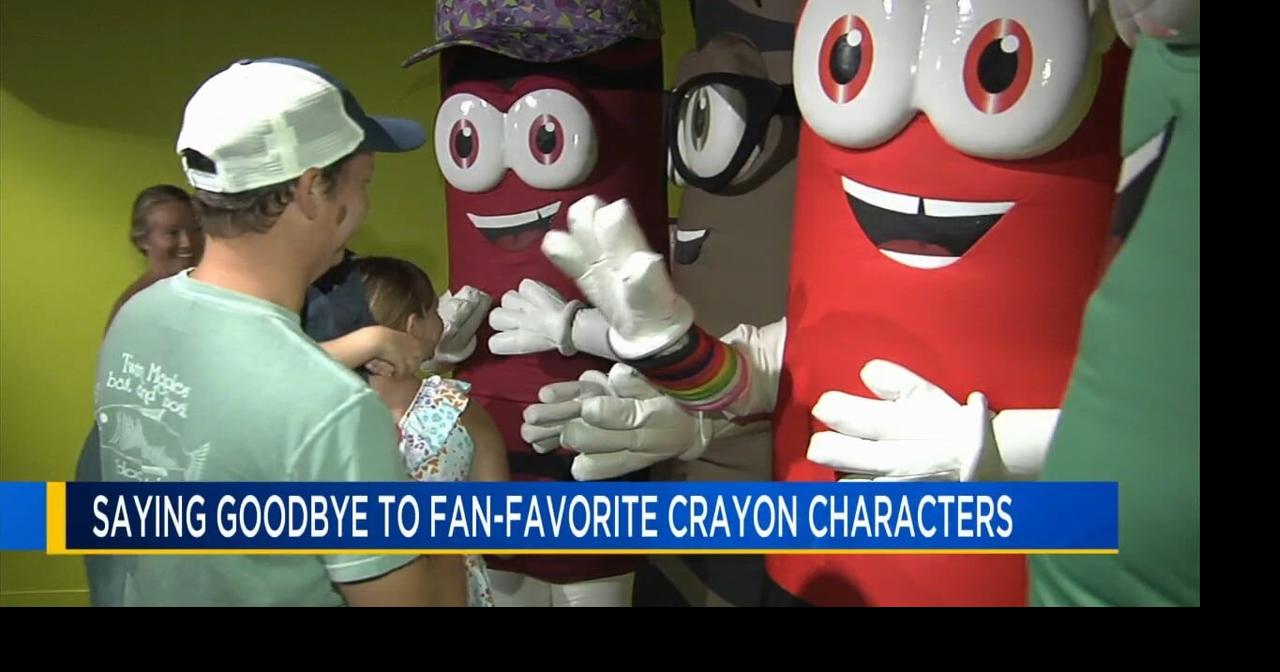 Retired Crayola characters bid farewell at final celebration | Easton ...
