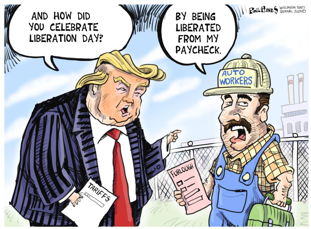 14 political cartoons tackle Donald Trump's tariffs | Opinion | wfmz.com