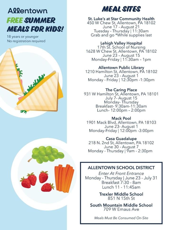 Allentown offering wide range of meal programs and youth activities ...