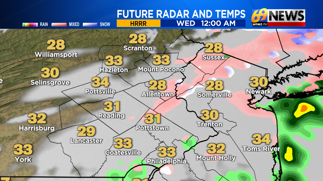 Patchy freezing rain and drizzle could lead to some scattered slick ...