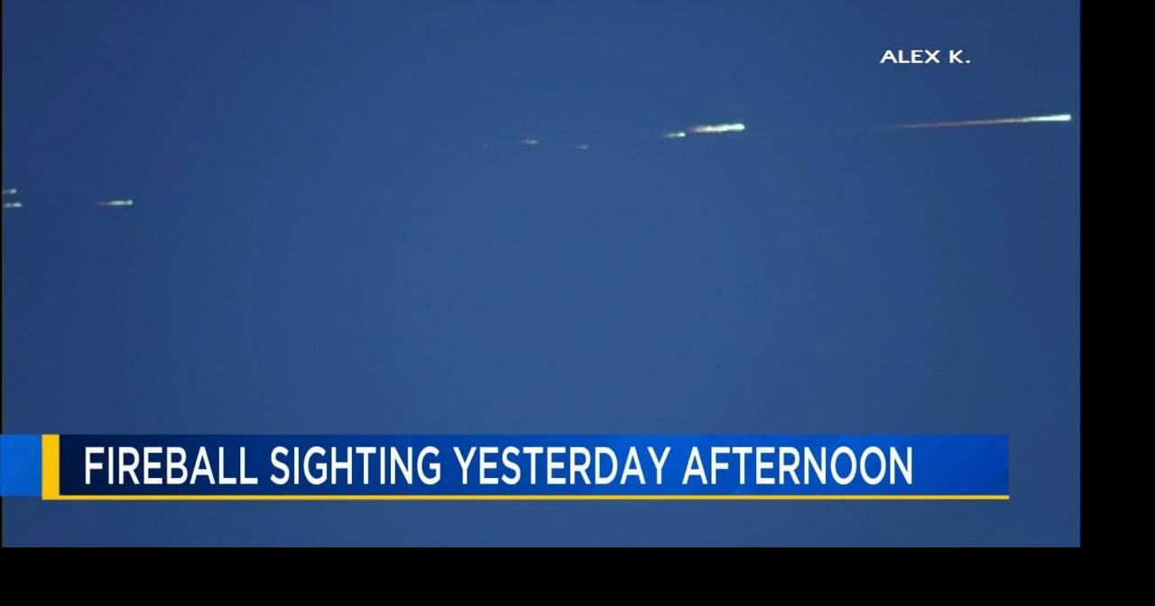 Fireball streaks across sky Tuesday afternoon | Pennsylvania News ...