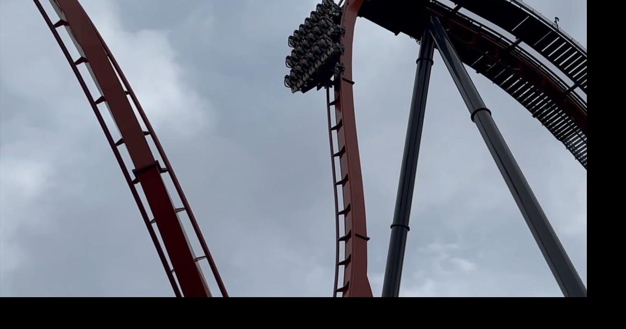 Iron Menace roller coaster took its 1st test run at Dorney Park. The ...