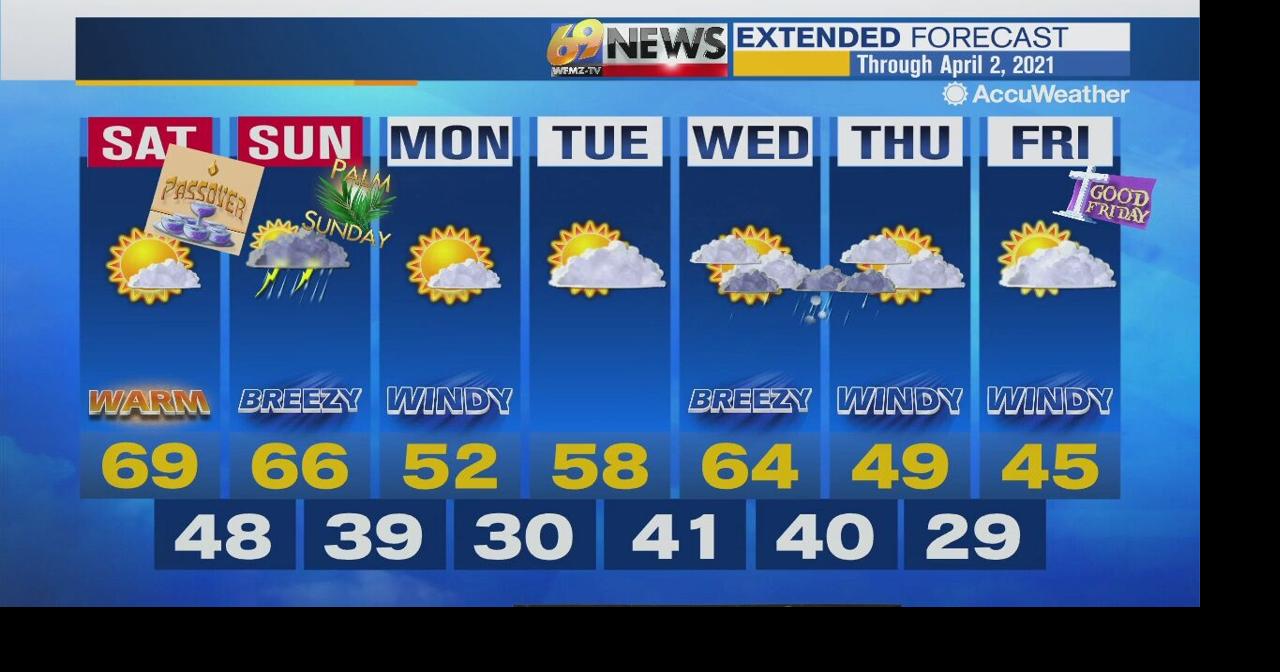 Bright and pleasant Saturday, stormy Sunday | Weather | wfmz.com