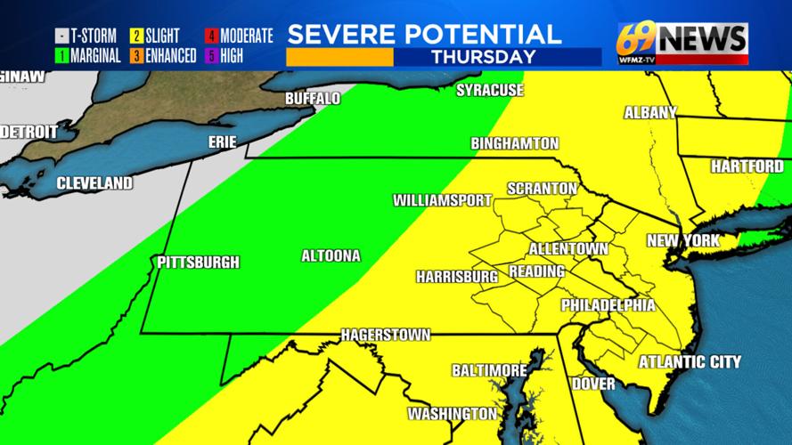 A few chances for severe storms this week, then blistering heat ahead ...