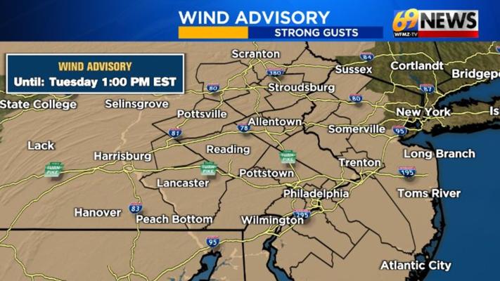 A messy start to our Monday turns windy by afternoon. | Weather | wfmz.com