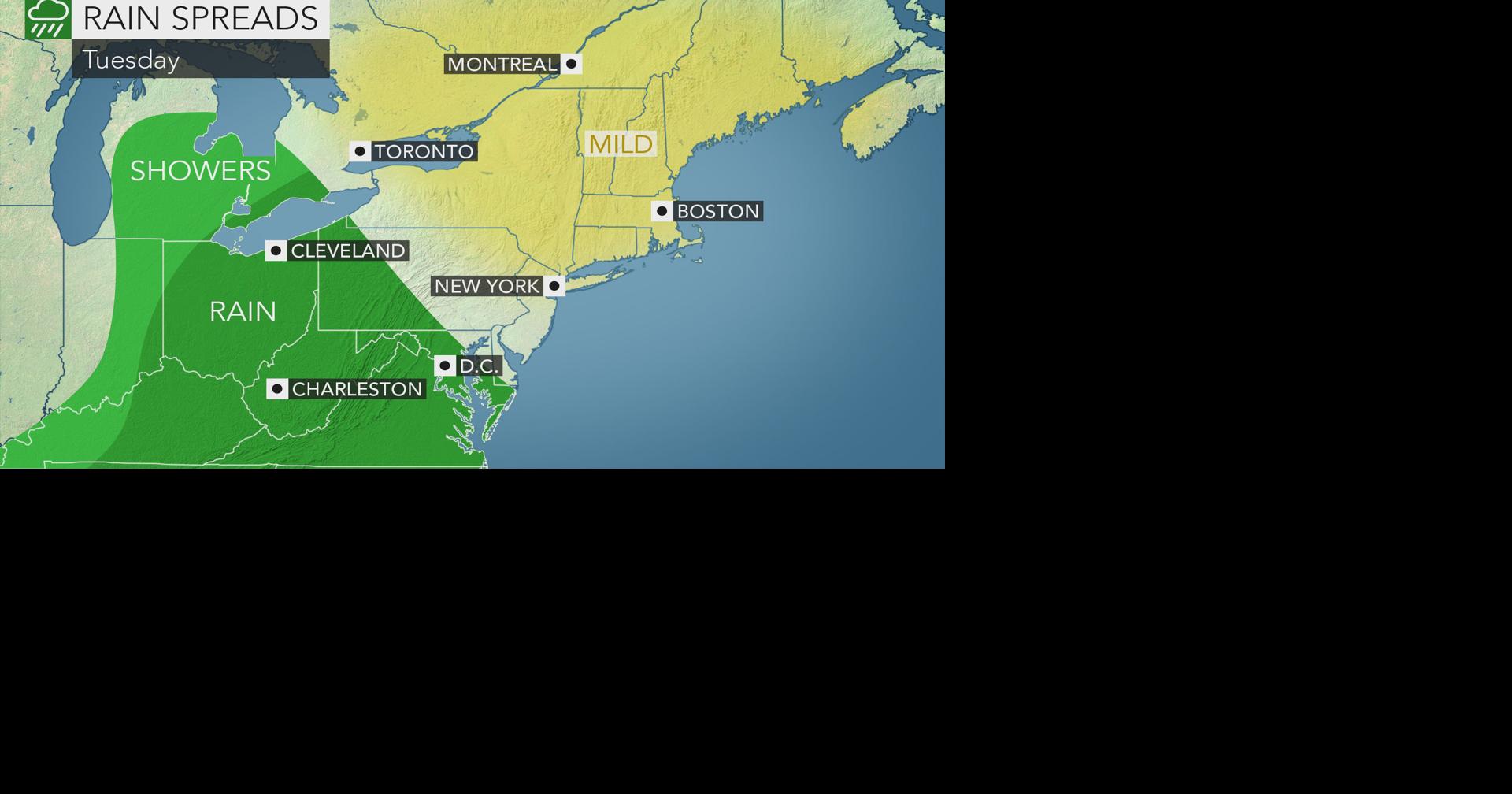 Clouds increase Tuesday with steadier rain arriving Tuesday night | Dni ...