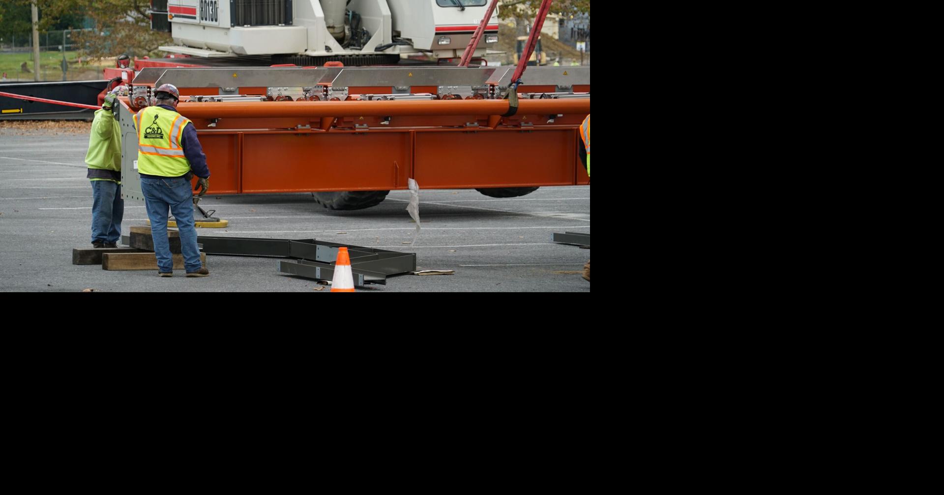 1st pieces of steel for new Iron Menace coaster arrive at Dorney Park ...