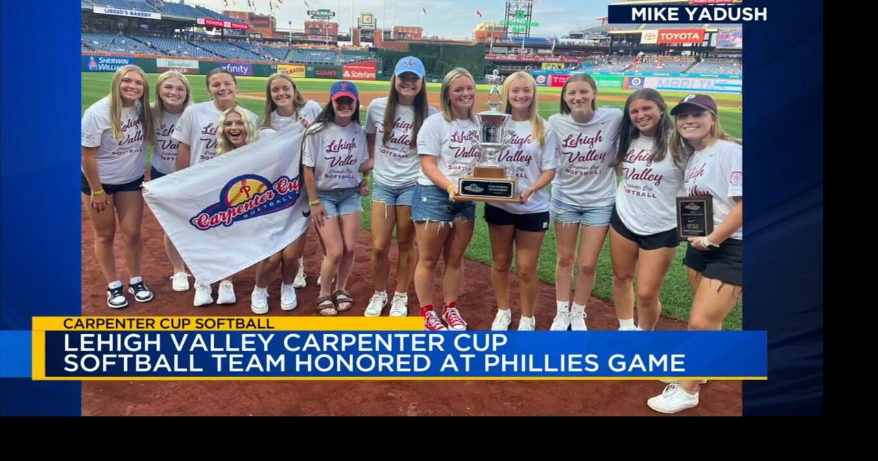 Phillies honored the Carpenter Cup winning softball team from the ...