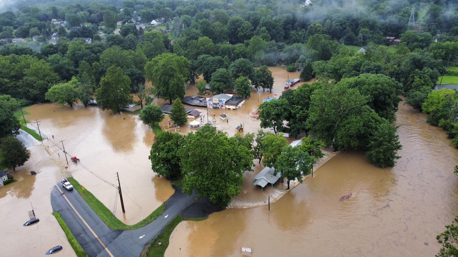 Heavy rain causes flooding in Bushkill Park in Forks Twp. | Lehigh ...