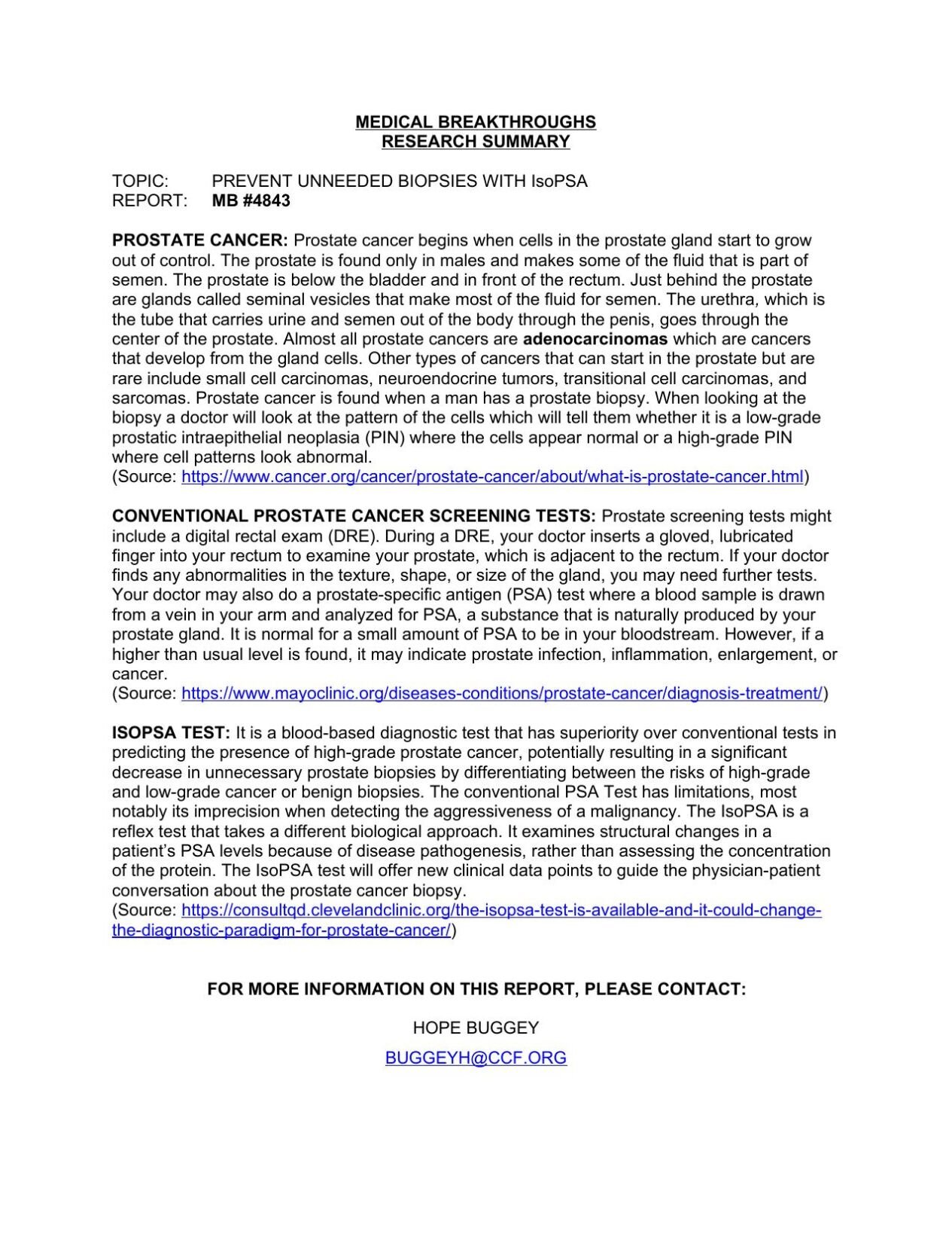 Health Beat: Prevent unneeded biopsies with IsoPSA | Health Beat | wfmz.com