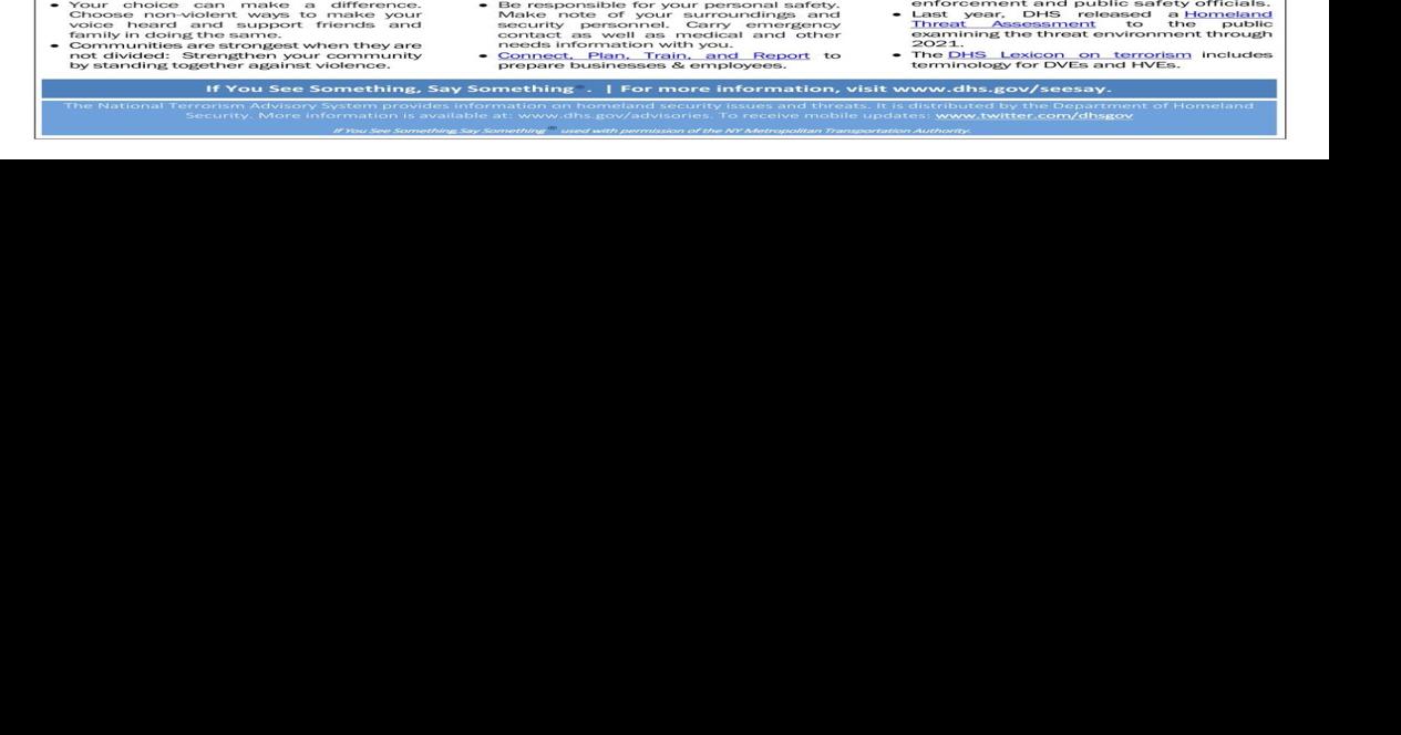 National Terrorism Advisory System bulletin | | wfmz.com