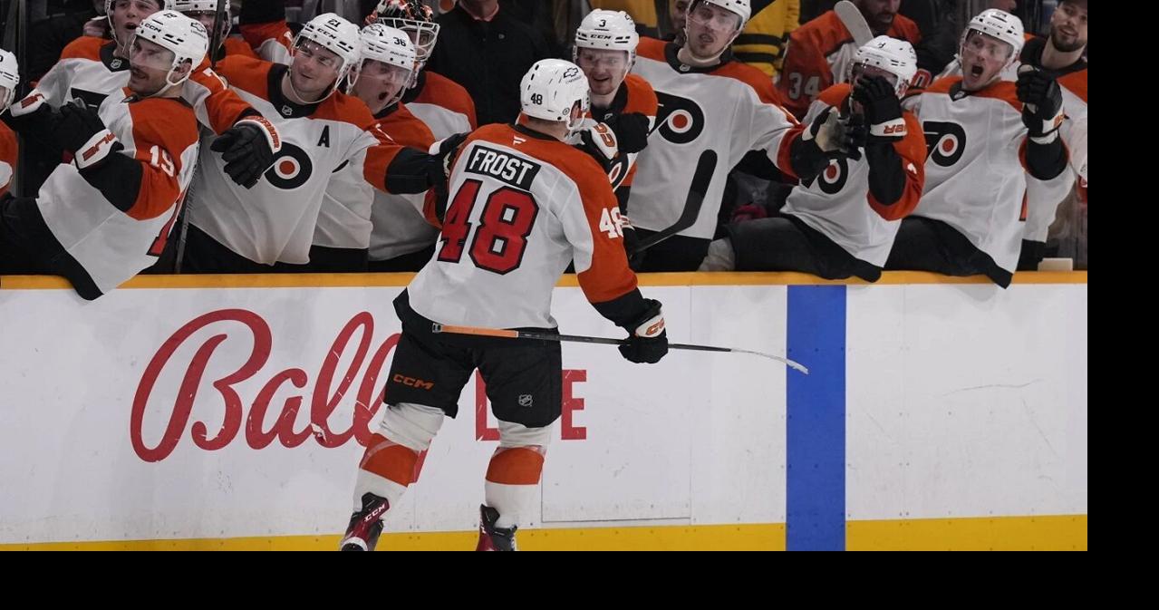 Late Frost goal forces OT and Couturier wins it as Flyers down ...